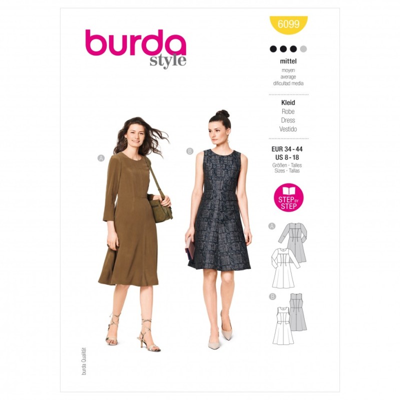 Burda Paper Sewing Pattern 6099 | Minerva