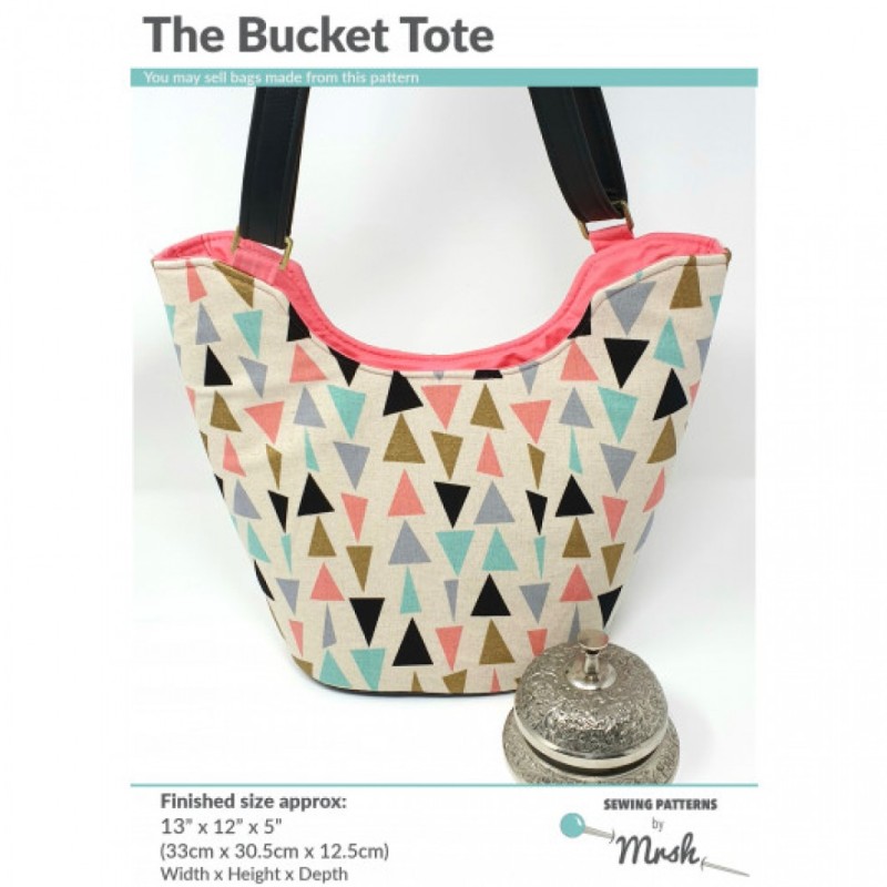 Mrs H Patterns Paper Sewing Pattern The Bucket Tote | Minerva