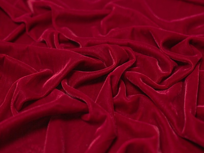 Red Velvet Fabric By The Metre