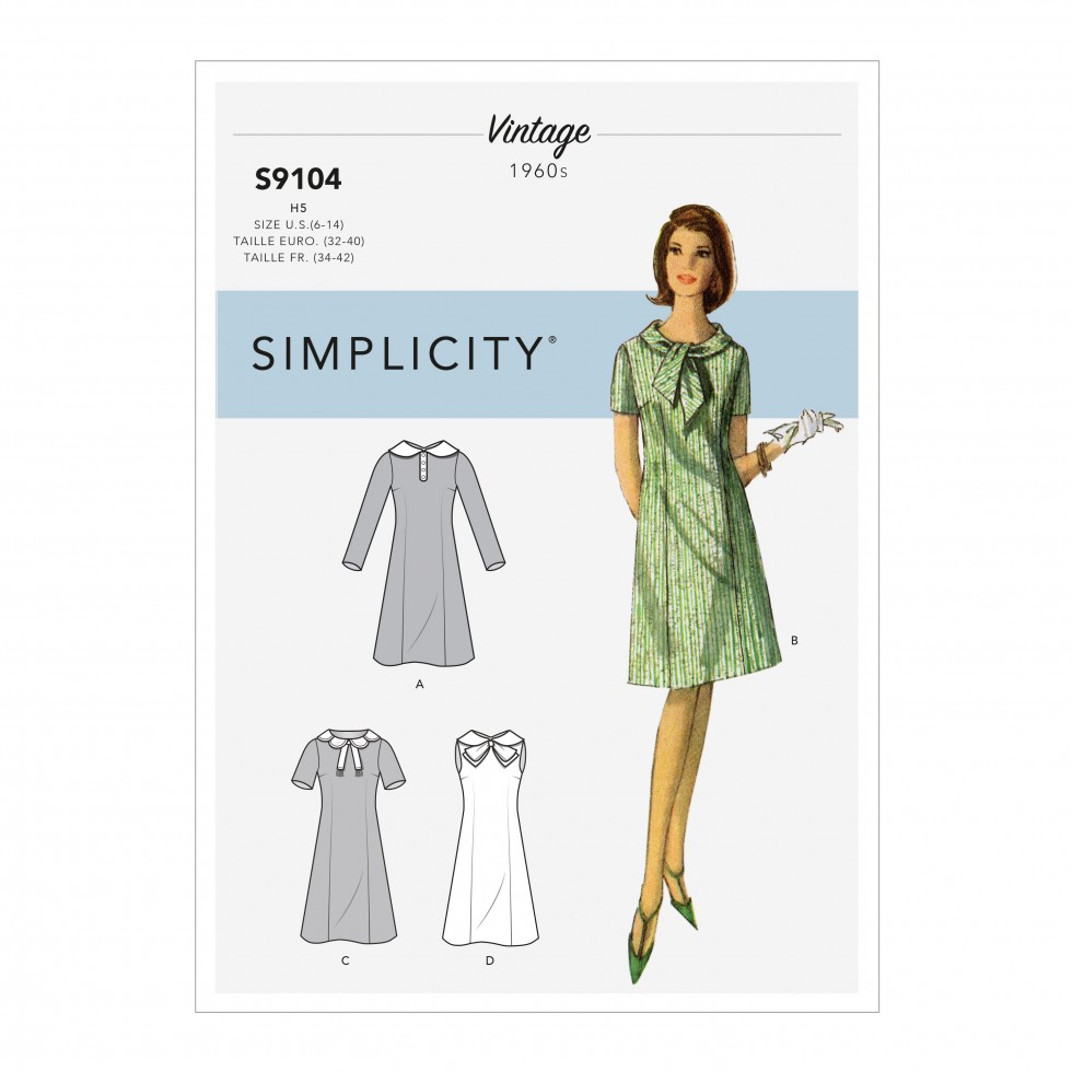 Simplicity Paper Sewing Pattern 9104 | Minerva