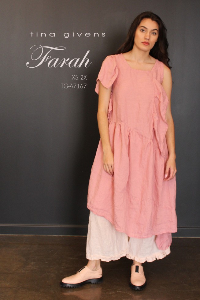 Sew Tina Givens Paper Sewing Pattern Farah Dress | Minerva
